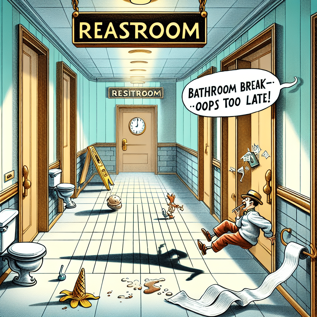 'Funny Poems: Bathroom Break--oops To Late!' on PoetryAmerica.com